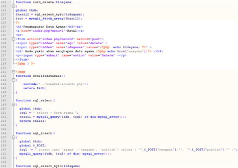 Membuat Menu Sederhana Dengan Fitur Curd Database Ini Blog