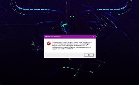msvcr110 dll and msvcp110 dll is either not des adobe community