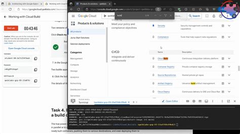 Working With Cloud Build Qwiklabs Walkthrough Youtube