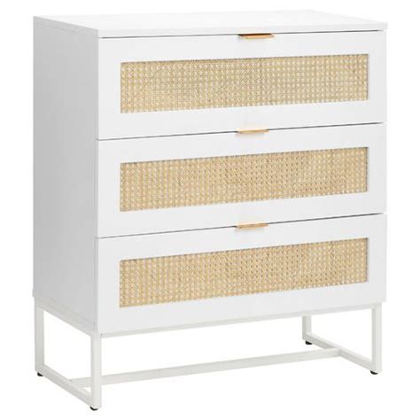 Poh Rattan Chest Of Drawers Colour White Temple And Webster White