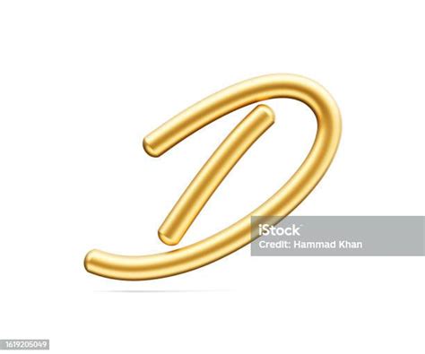 3d 황금 반짝이는 대문자 D 알파벳 D 둥근 풍선 글꼴 흰색 배경 3d 그림 0명에 대한 스톡 사진 및 기타 이미지 0명 3차원 형태 개념 Istock