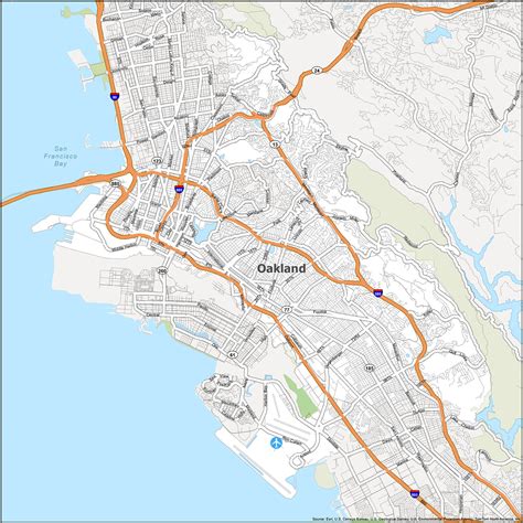 Oakland Map California Gis Geography
