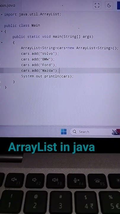 Arraylist In Java Programming Javaprogramming Java Coding Coder 👩‍💻👍 Youtube