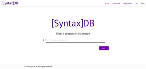 Syntaxdb A Powerful Search Engine For Programmers