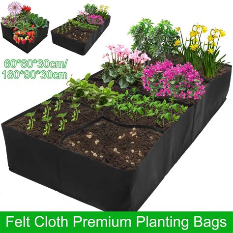 Garden Raised Planting Bed 48 Grids Reusable Fabric Raised Garden Bags