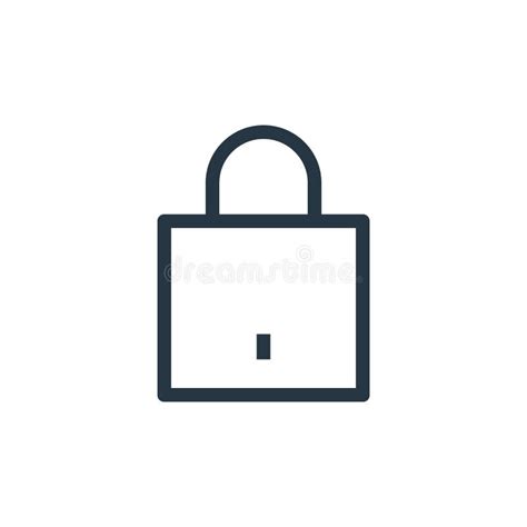 Password Icon Vector From Ui Concept Thin Line Illustration Of