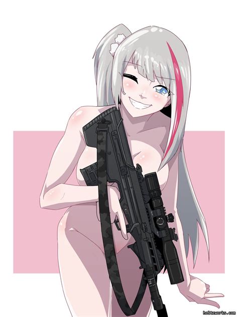 Rule 34 Assault Rifle Blue Eyes Completely Nude Female Convenient