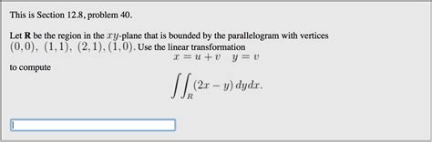 Solved Let R Be The Region In The Xy Plane That Is Bounded Chegg
