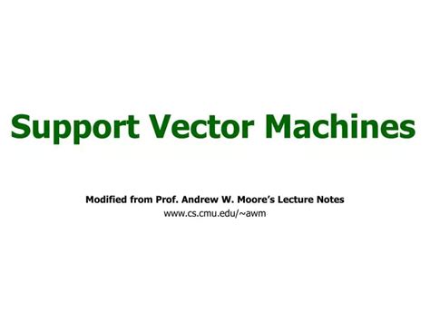 PPT Support Vector Machines PowerPoint Presentation Free Download ID 3195485