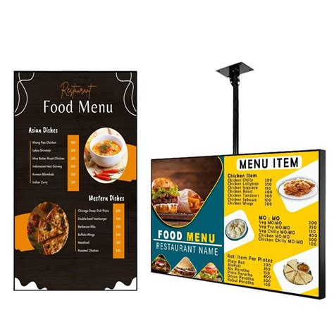 43inch Digital Signage Menu Board Lcd Display Manufacturers Suppliers