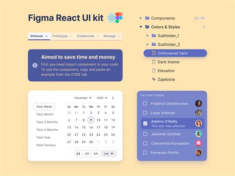 React Ui Kit For Figma — Design And Code Toolkit 2 In 1 By Roman