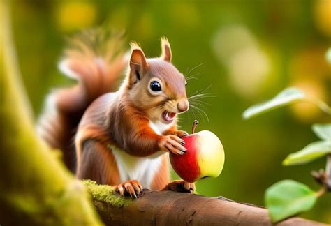 10000 Squirrel Apple Pictures
