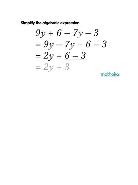 How To Simplify Expressions Pdf