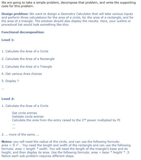 Solved We Are Going To Take A Simple Problem Decompose That