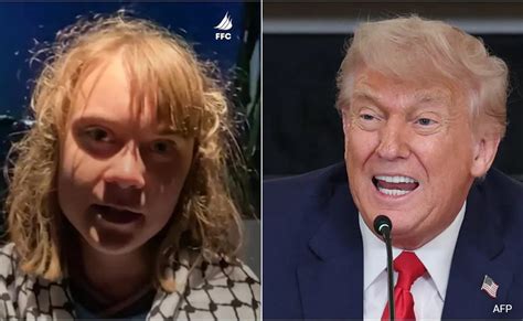 Young Angry Person Donald Trump Reacts To Greta Thunbergs
