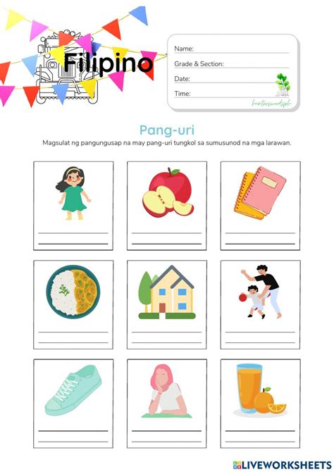 Pang Uri Worksheet Interactive Worksheet Moral