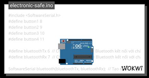 Electronic Safe Ino Copy Wokwi ESP32 STM32 Arduino Simulator