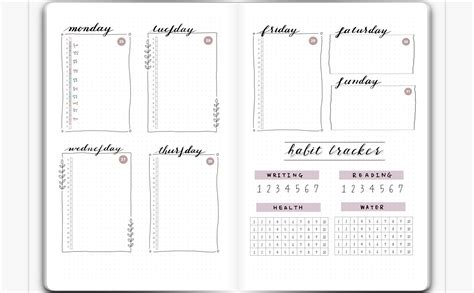 굿노트 영문 요일 필기체 날짜 스티커 2 Png