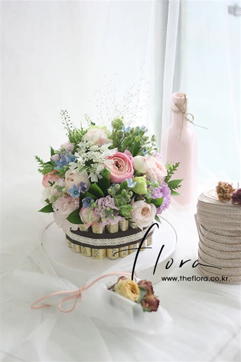 이벤트플라워 023 화려하고 예쁜 돈꽃케이크 돈케이크 명품플라워