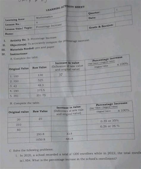 Learning Area Mathematics Quarter Lesson No 4 StudyX