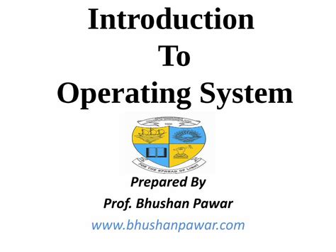 Pdf Unit 1 Introduction To Operating System Dokumentips