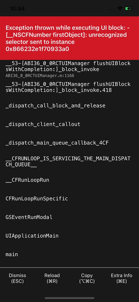 Exception Thrown While Executing Ui Block Ios Device Issue · Issue 1088 · Akveoreact Native Ui