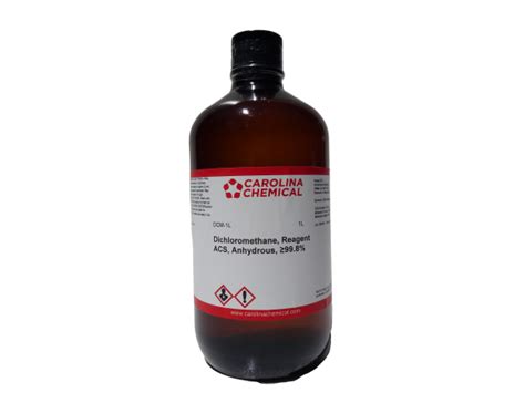 Methylene Chloride Dichloromethane Reagent Acs Anhydrous ≥99 8 Carolina Chemical
