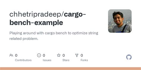 Github Chhetripradeepcargo Bench Example Playing Around With Cargo Bench To Optimize String