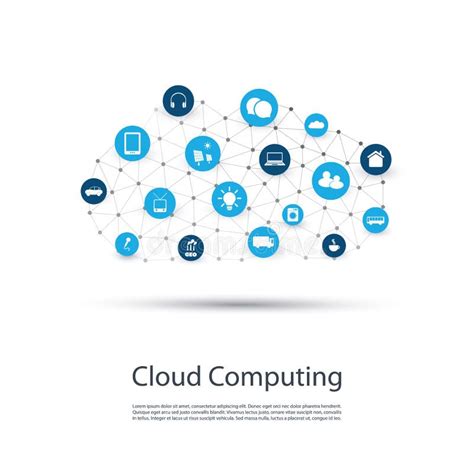 Cloud Computing Iot Iiot Networking Future Technology Concept Background Creative Design