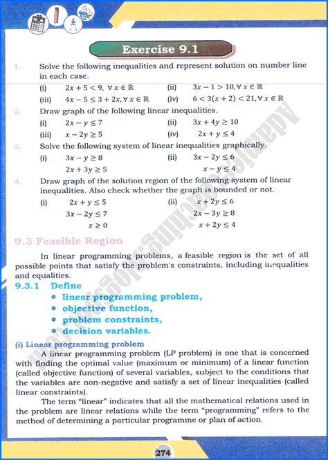 Adamjee Coaching Linear Programming LP Unit 9 Maths Class 11th