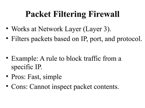 Information Security Introduction To Firewallspptx