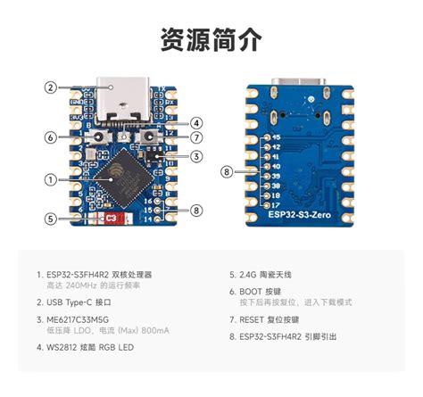 Esp32 S3迷你开发板模块 S3fh4r2双核处理器 支持wifi 蓝牙5 阿里巴巴