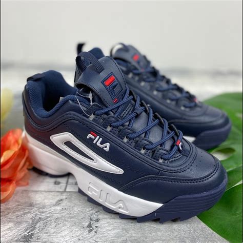 Fila Shoes Fila Disruptor Ii Premium Shoes Navy Blue Poshmark