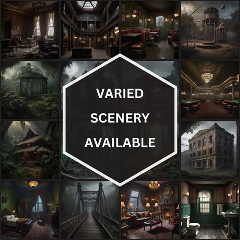 71 Call Of Cthulhu Scenery Bundle 2 Lovecraft Digital Art Bundle Rpg