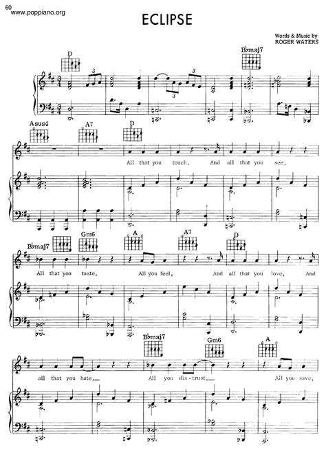 Eclipse Sheet Music Piano Score Free Pdf Download Poppianoorg