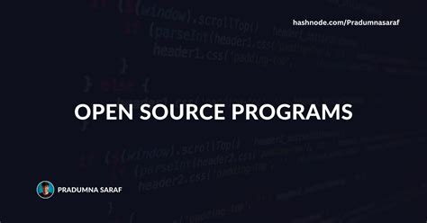 Open Source Programs