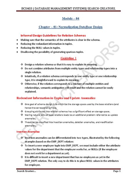 BCS403 DBMS DATABASE MANAGEMENT SYSTEM Semester 4 Course Code
