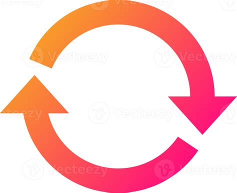 ícone De Sincronização Em Cores Gradientes Ilustração De Sinais De Servidor 17784760 Png