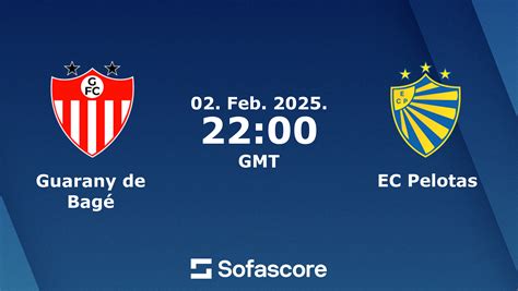 Guarany De Bagé X Ec Pelotas Placar Ao Vivo H2h E Escalações Sofascore
