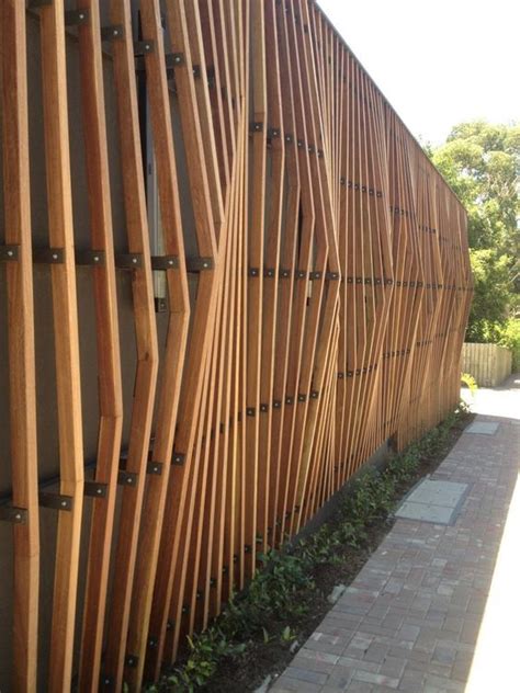 Modern Wooden Fence Design Ideas Timber Screen Wall Wood Screen Wall