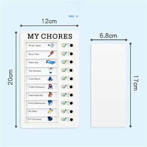 Badu Bg Табло за планиране на ежедневни задачи Ученици Самодисциплина Устройство за перфокарта