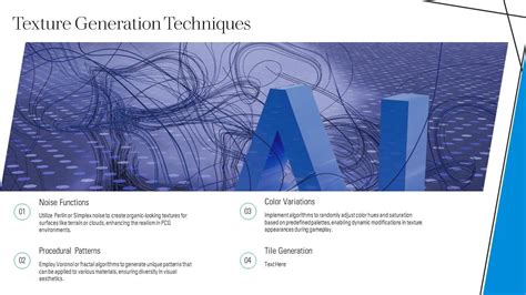 Texture Generation Techniques Pcg Models Ppt Presentation St Ai Ss Ppt