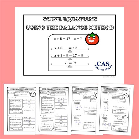 Solve One Step Linear Equations Balance Method Made By Teachers
