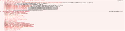 error in creating websocket connection