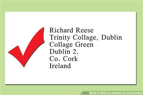 Ways To Write An Address On An Envelope WikiHow