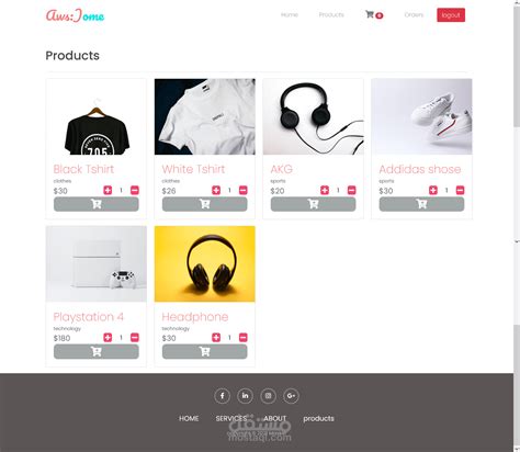 Simple E commerce application مستقل