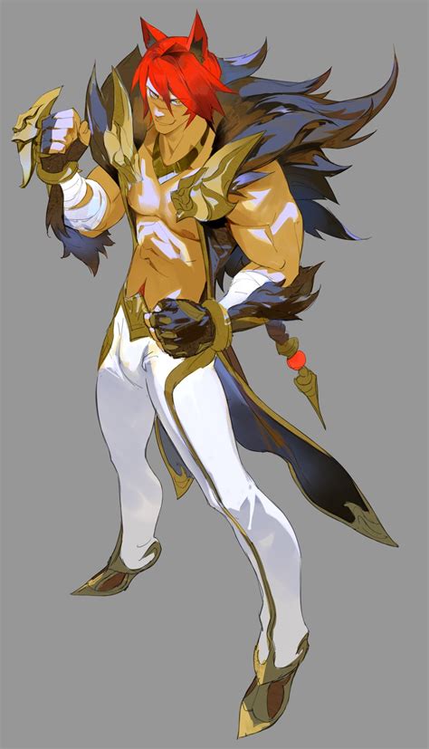 Sett League Of Legends Drawn By Horikwawataru Danbooru