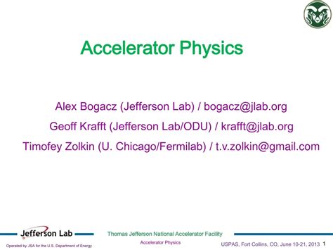 PPT Accelerator Physics PowerPoint Presentation Free Download ID