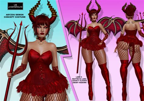Second Life Marketplace Abyzou X Demon Concept Costume Complete