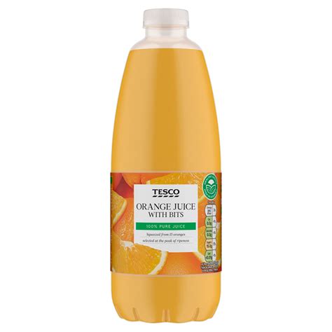 Tesco Orange Juice With Bits 1l One Stop
